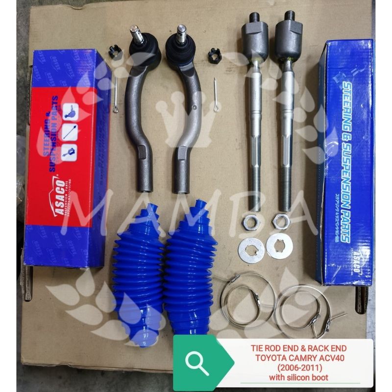 TOYOTA CAMRY ACV40,41 [2006-2011] TIE ROD END & RACK END SET WITH BOOT ...