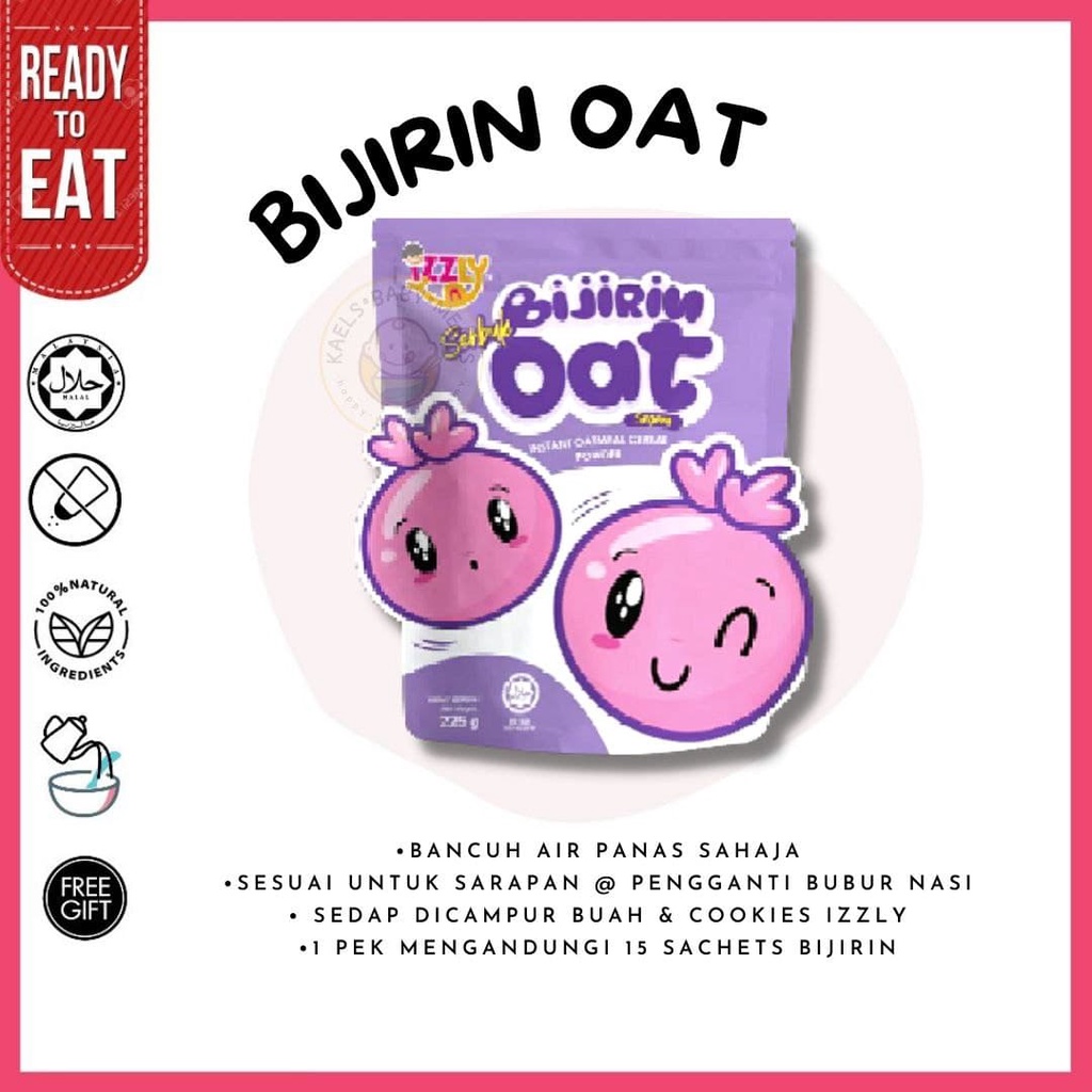 [READY STOCK] IZZLY Natural Baby Food Oat Cereal / Bijirin Oat Bayi ...