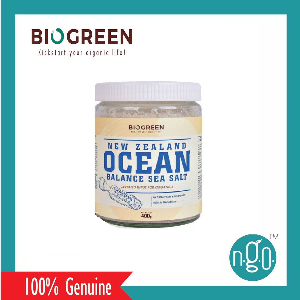 Biogreen New Zealand Organic Ocean Balance Sea Salt (400/bottle ...
