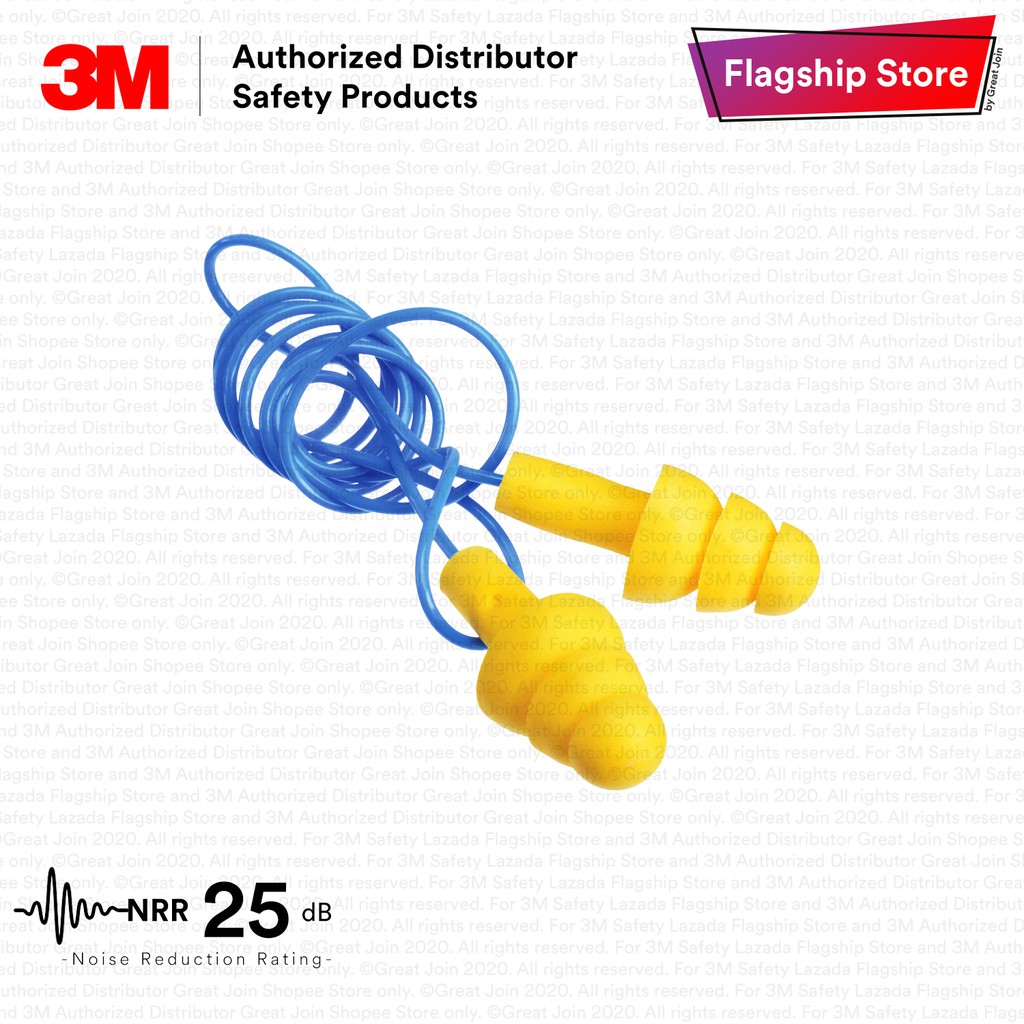 3M 340-4004 E-A-R UltraFit Reusable Earplugs With Plastic Cord / NRR 25 ...