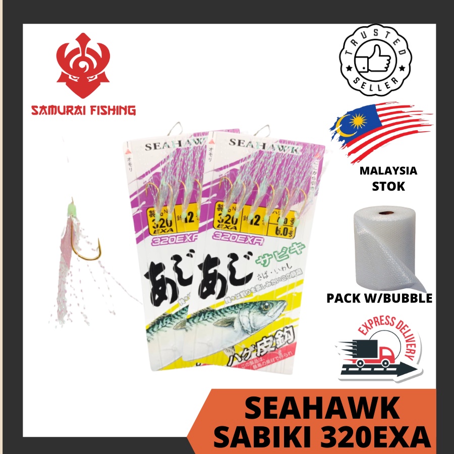 SAMURAI - SEAHAWK Sabiki 320EXA Seahaw Fishing Apollo Hook Sabiki Hook ...