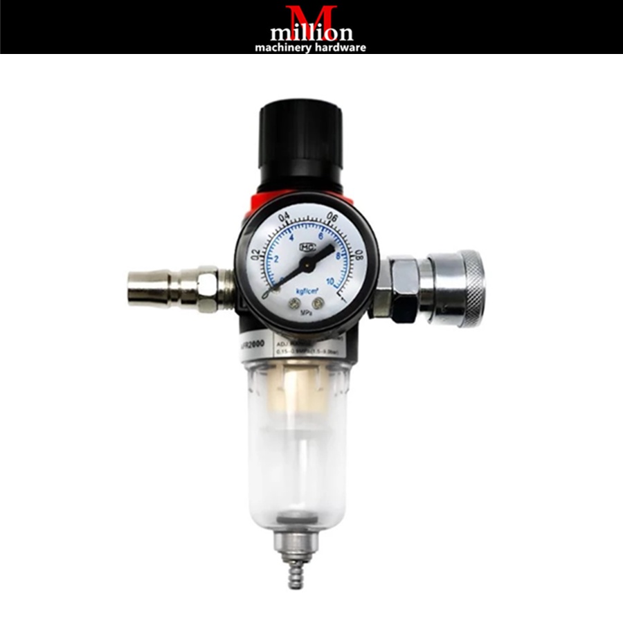 AFR2000 1/4 inch Pneumatic Air Pressure Regulator Water Oil Filter ...
