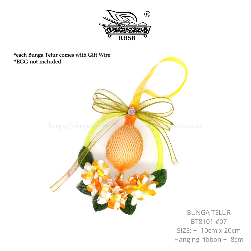 1PC BUNGA TELUR GANTUNG / BUNGA TELOR / BUNGA TELUR MURAH / DOORGIFT ...