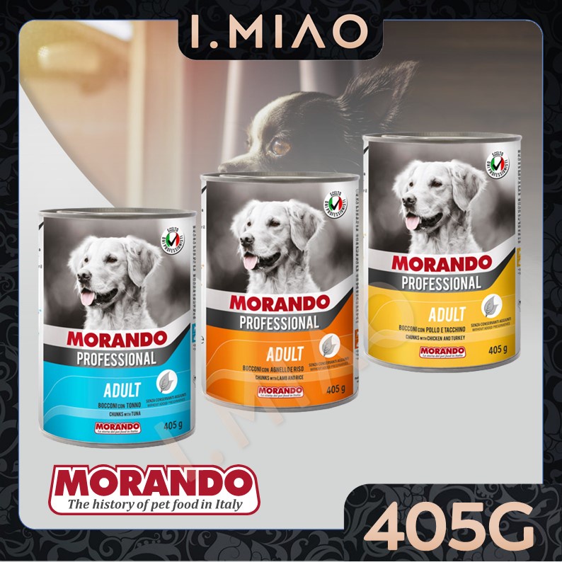 Morando Professional Dog Can Food Pate 400G ,Chunks 405G ,Miocane Pate ...