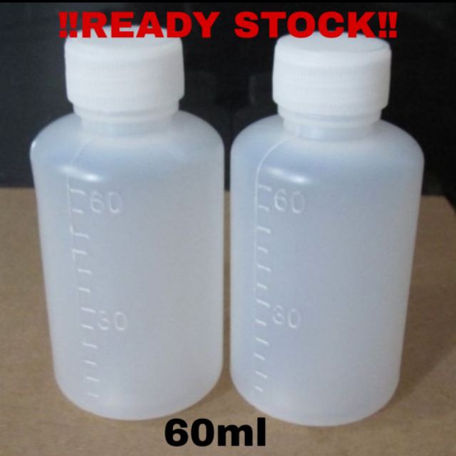 {15pcs/20pcs}x 60ml Botol ubat kosong(cecair) | Shopee Malaysia