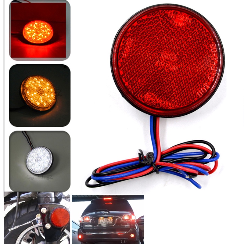 12V LED Reflector Rear Tail Brake Stop Marker Light For JEEP SUV Truck ...