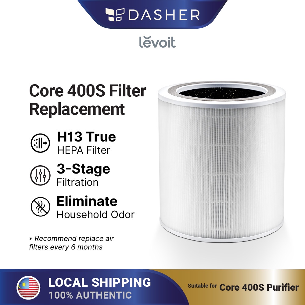 Levoit Core 400S True HEPA 3-Stage Replacement Filter Core 400S-RF ...