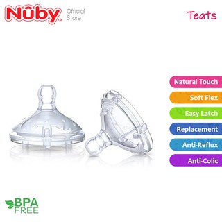 Nuby Natural Touch Silicone Replacement Nipples (2 Pcs/Pack) | Shopee Malaysia