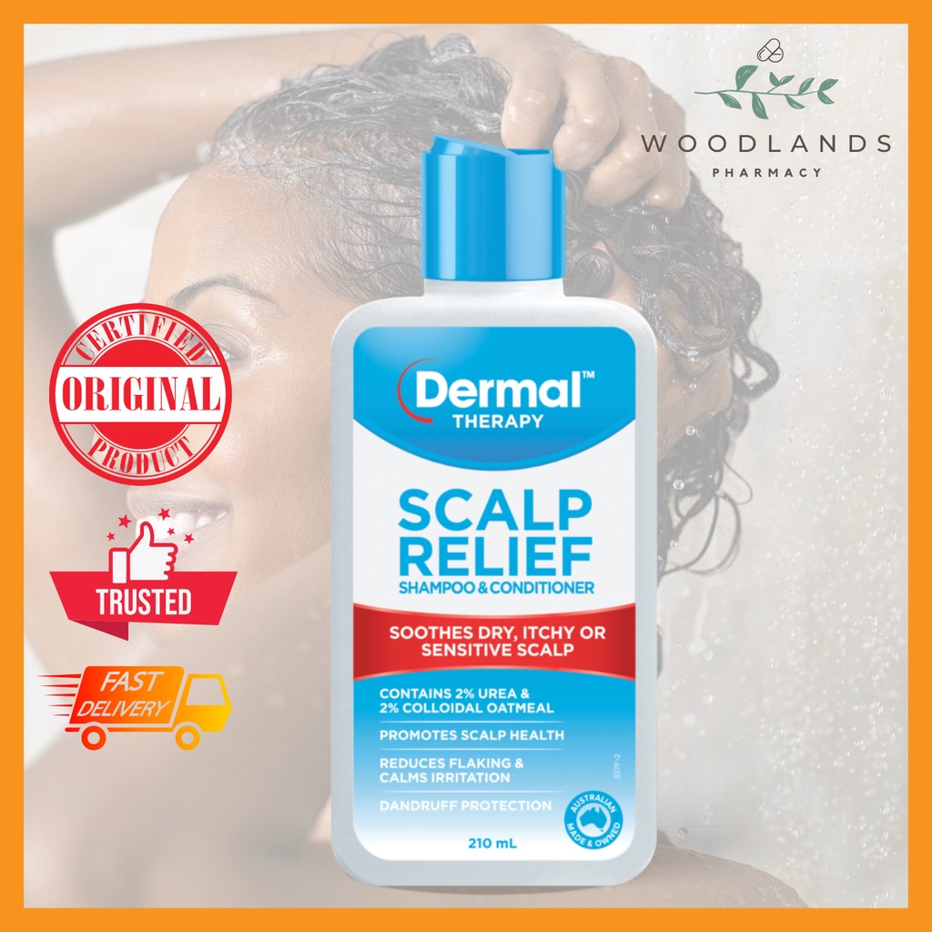 DERMAL THERAPY SCALP RELIEF SHAMPOO & CONDITIONER 210ML | Shopee Malaysia