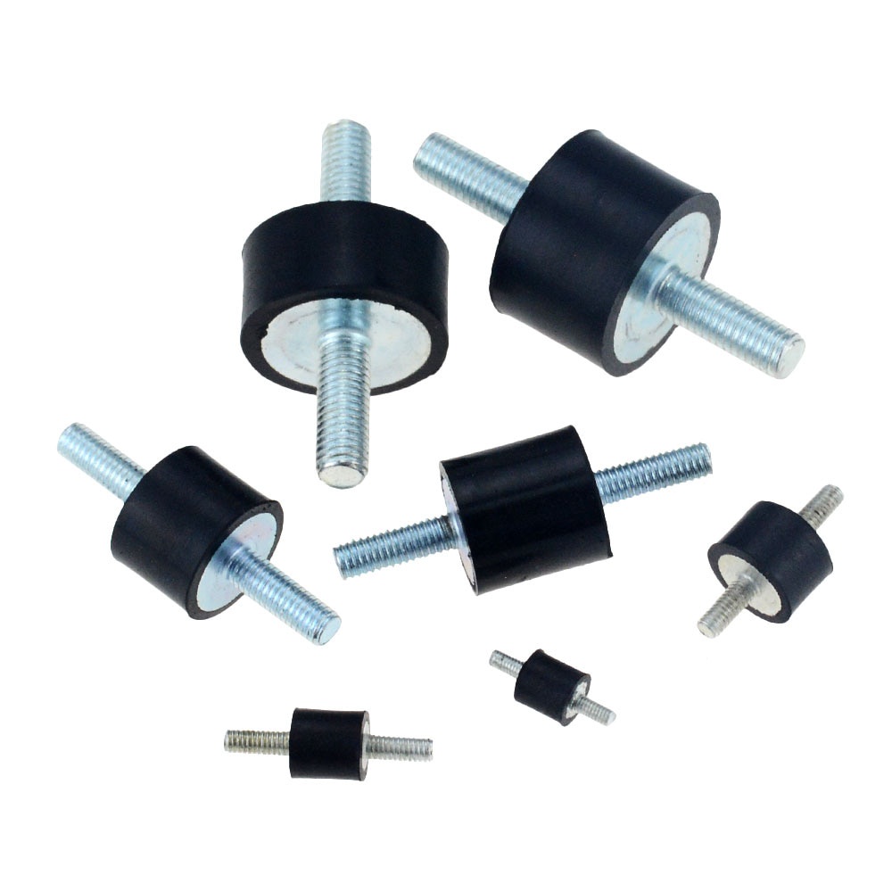 4pcs/lot Double Male Thread Rubber Shock Absorbers Anti Vibration ...