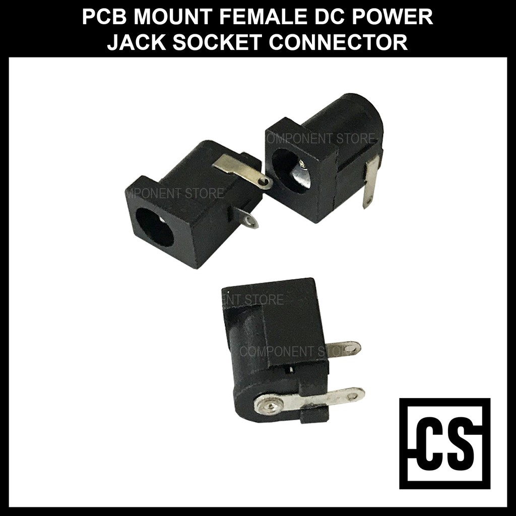 2PCS/LOT PCB Mount 5.5 x 2.1mm Female DC Power Jack Plug Socket ...