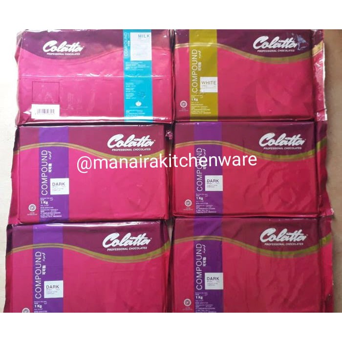 COLLATA COMPOUND BLOCK 3 VARIANT FLAVORS (1KG BLOCK CHOCOLATE) | Shopee ...