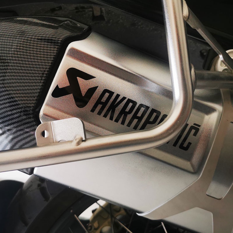 P-a437.Hollow Car Sticker AKRAPOVIC Scorpio Modified Exhaust Pipe ...