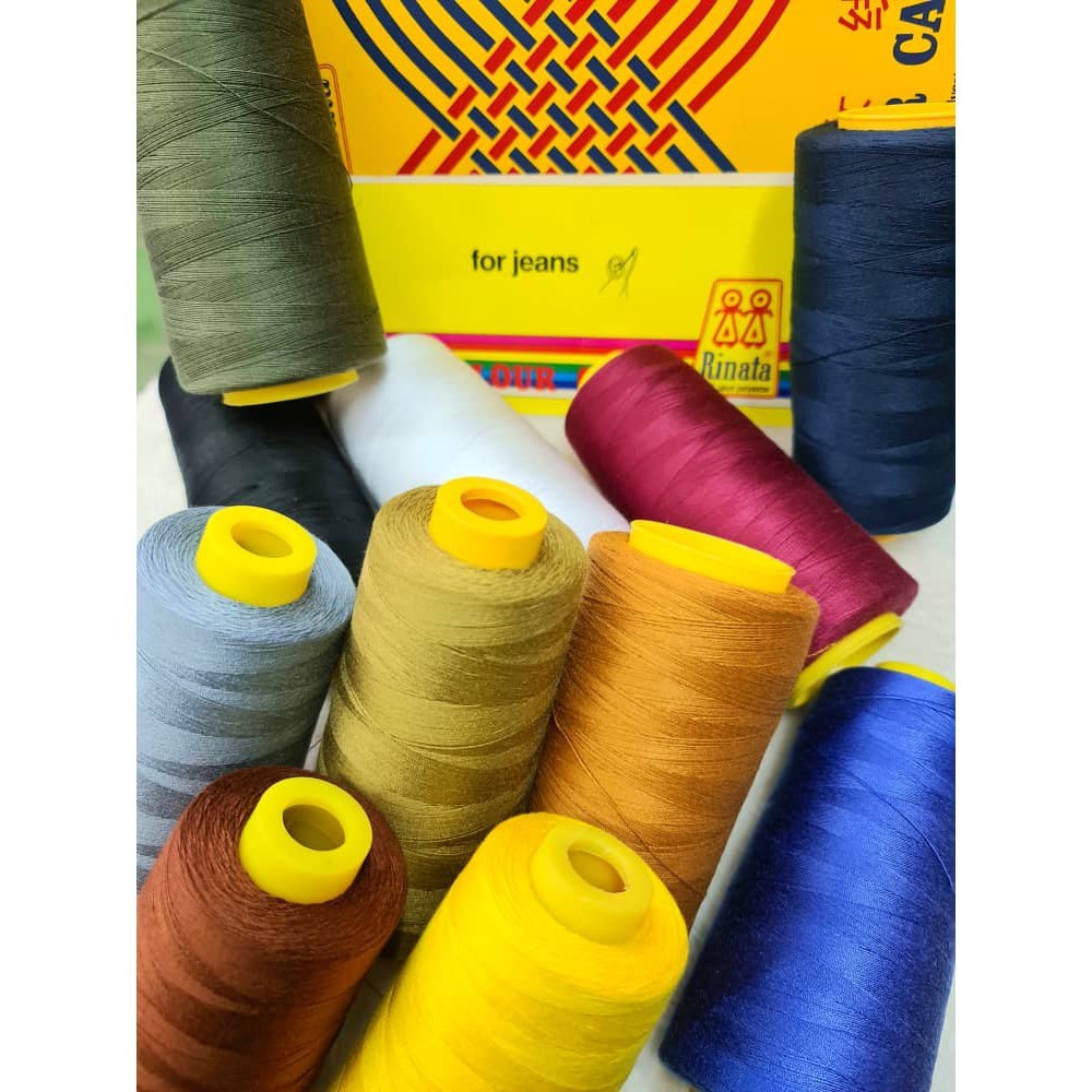 Jeans thread/ Denim thread/ Benang jeans 200meter | Shopee Malaysia