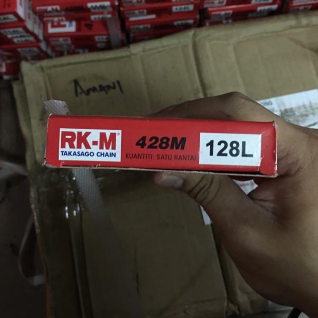 RKM CHAIN 428M RANTAI MOTOR RKM Y15ZR LC Ex5 Wave Dash RS150 (96/114 ...