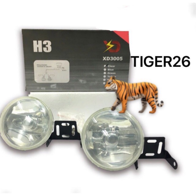 Universal Car Round H3 12V 55W Fog Lamp / Sport Light 4” Inch Color ...