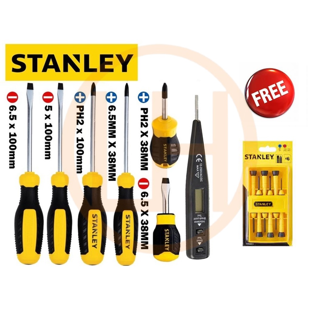 Stanley STMT66679 6pcs Stanley Screwdriver Digital Pen Screw Driver Set ...