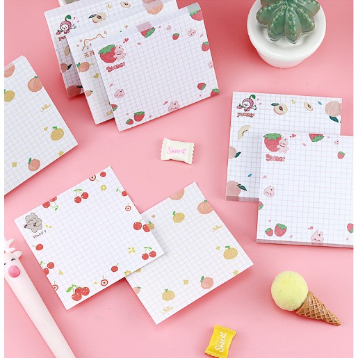 CUTE FRUIT MEMO POST-IT STICKY NOTE | Shopee Malaysia