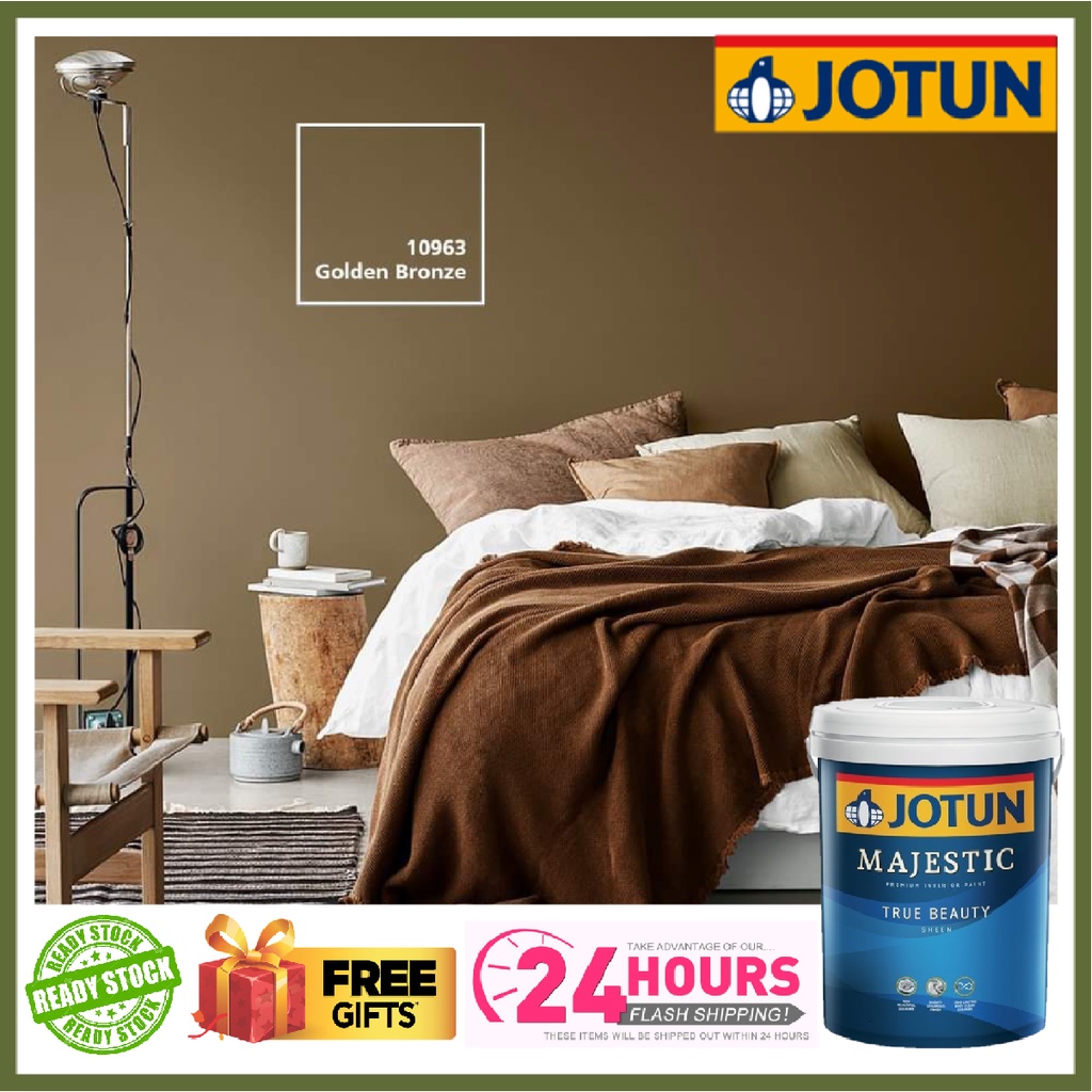 JOTUN 5L 10963 GOLDEN BRONZE Majestic True Beauty Sheen /Cat Dalam ...
