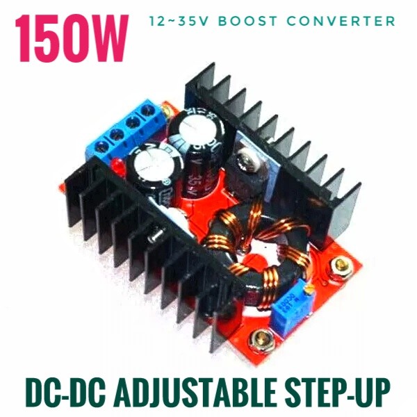 150w Boost Converter DC-DC 10-32V to 12-35V Step Up Voltage Module ...