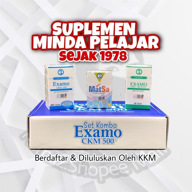 EXAMO Set Kombo Examo Ckm 500 Matsa Examo Ckm500 Plus Minda Cerdas ...