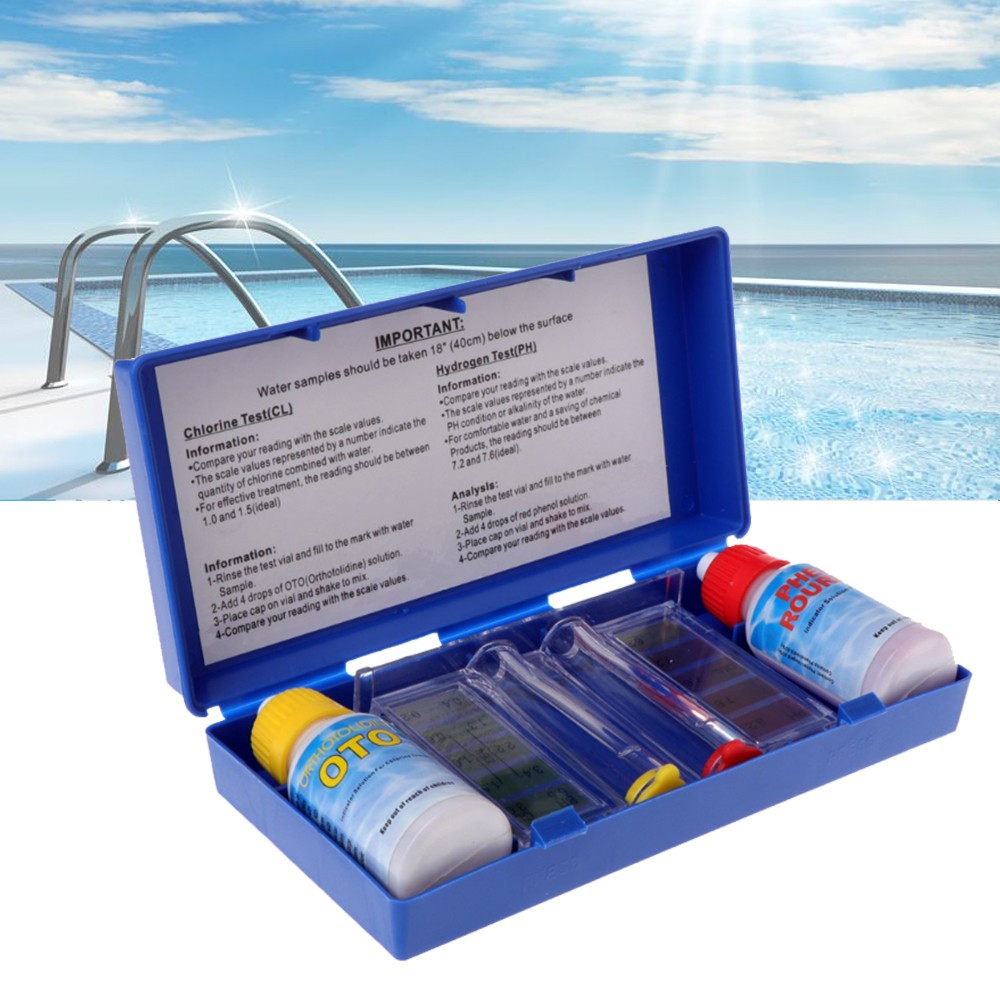 PH Chlorine Water Quality Test Kit Tester Hydrotool Testing Kit ...