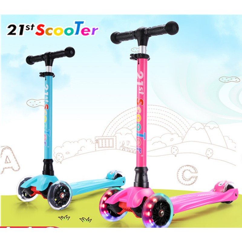 Scooter skuter kid kanak mainan toys children three wheel fiber ...