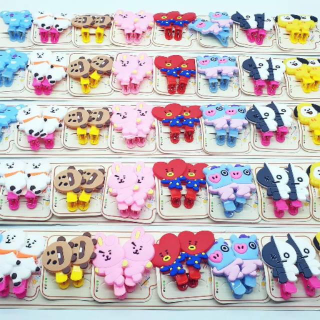 Bts BT21 Kpop hair clips, cute BTS clips | Shopee Malaysia