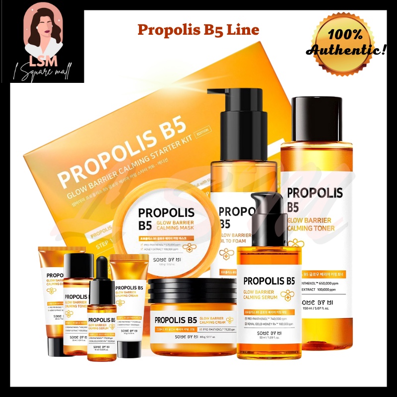 Somebymi Some By Mi Propolis B5 Grow Barrier Calming Line Set Combo Set Lsm Shopee Malaysia