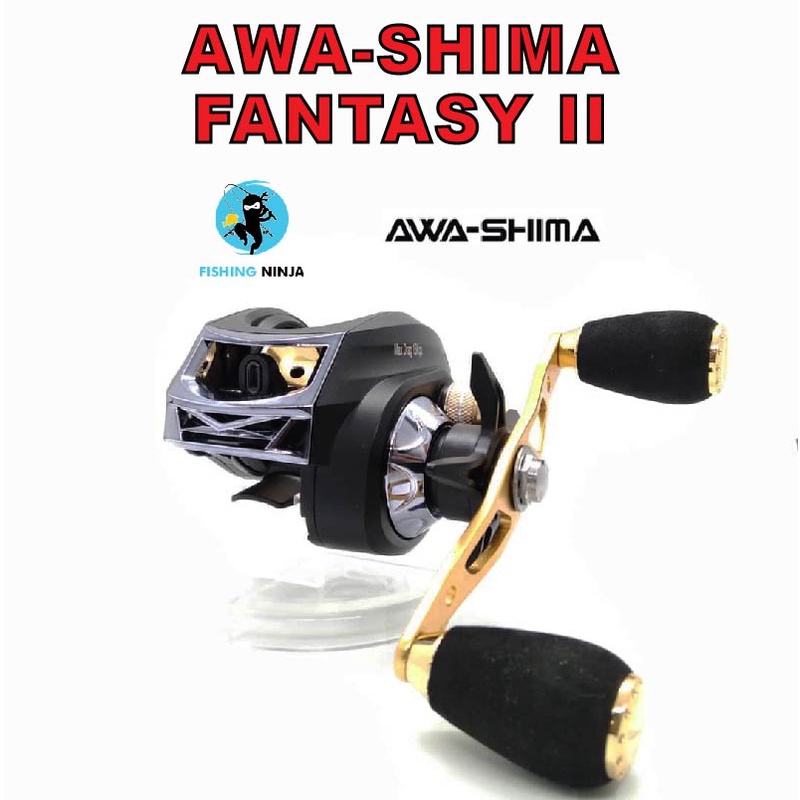 NINJA - AWA-SHIMA Fantasy II 1001 Fishing Reel (Left Handle) Max Drag ...