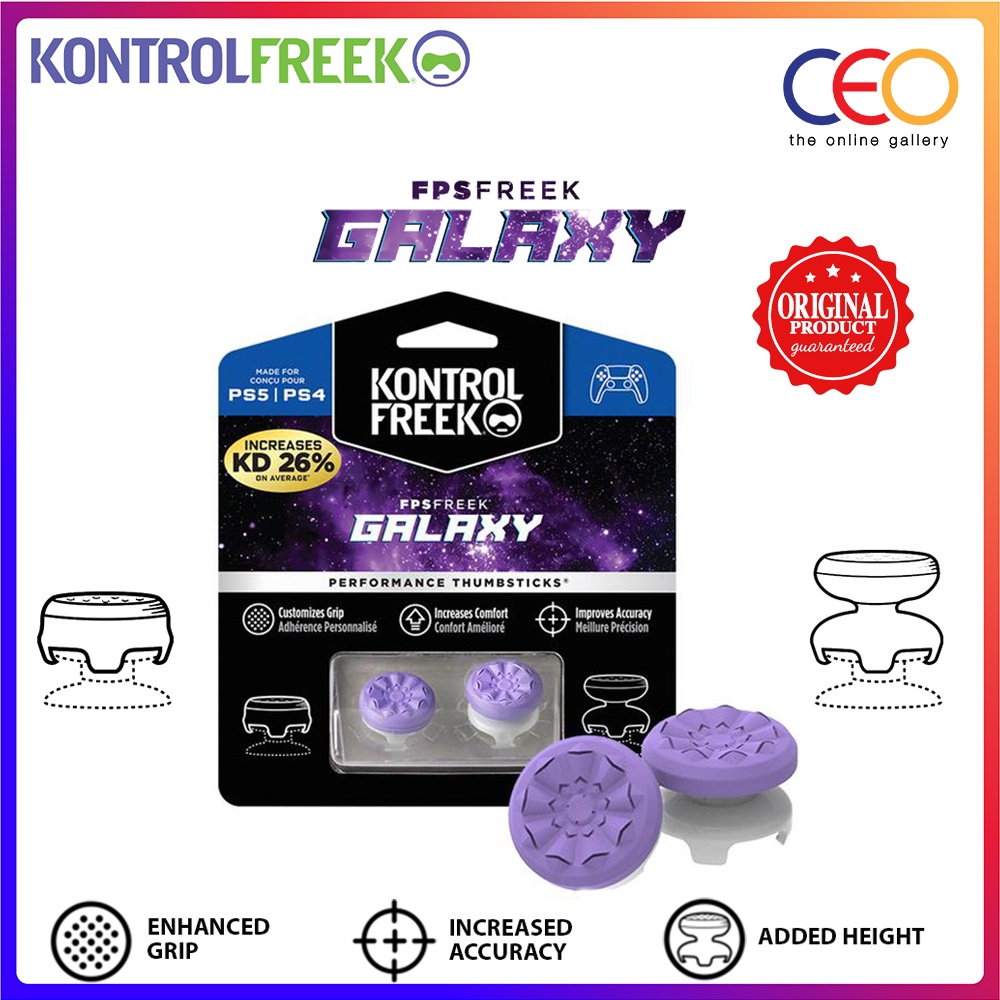 KontrolFreek FPS Freek Galaxy Laser Etched Pattern Concave High-rise ...