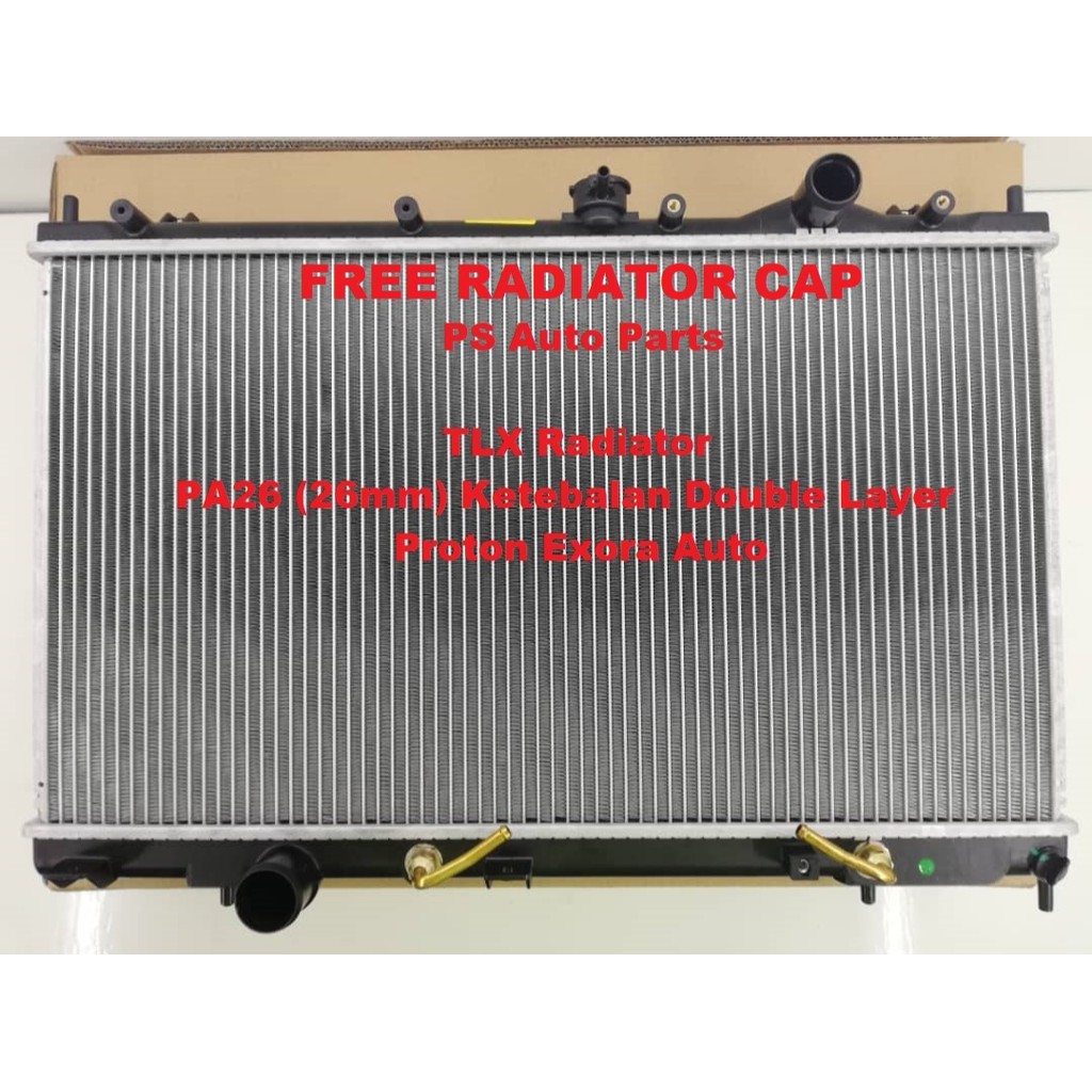 ( FREE CAP) Radiator Proton Exora 1.6 Auto Tangki Air Kereta Ketebalan ...