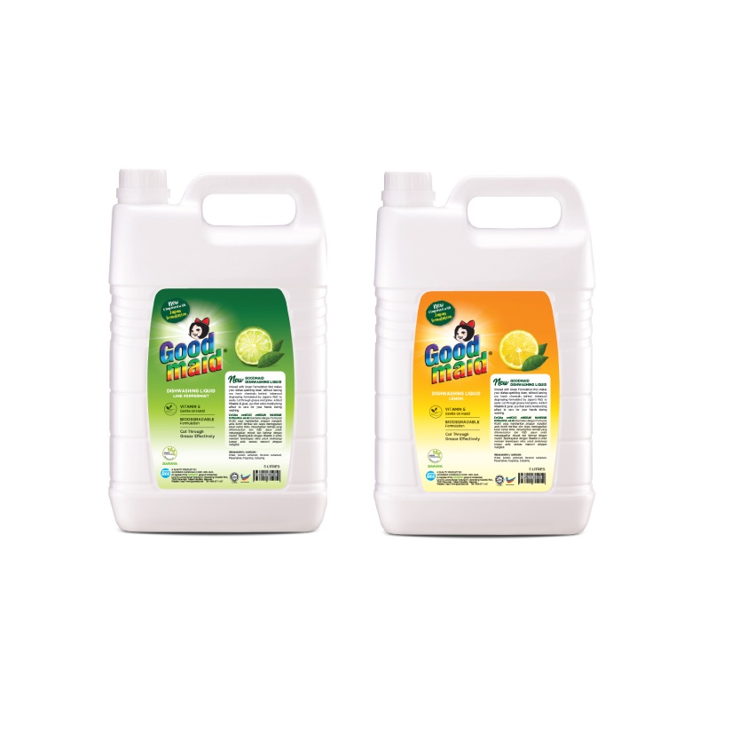 Good Maid Dishwashing Liquid 5L- Lime - Lemon/ Goodmaid Cecair Pencuci ...