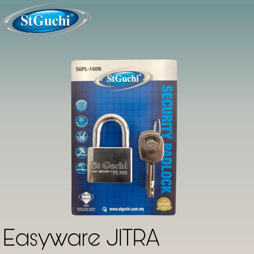 SGPL100N ST Guchi Security Padlock / Kunci Padlock (SIRIM CERTIFIED ...
