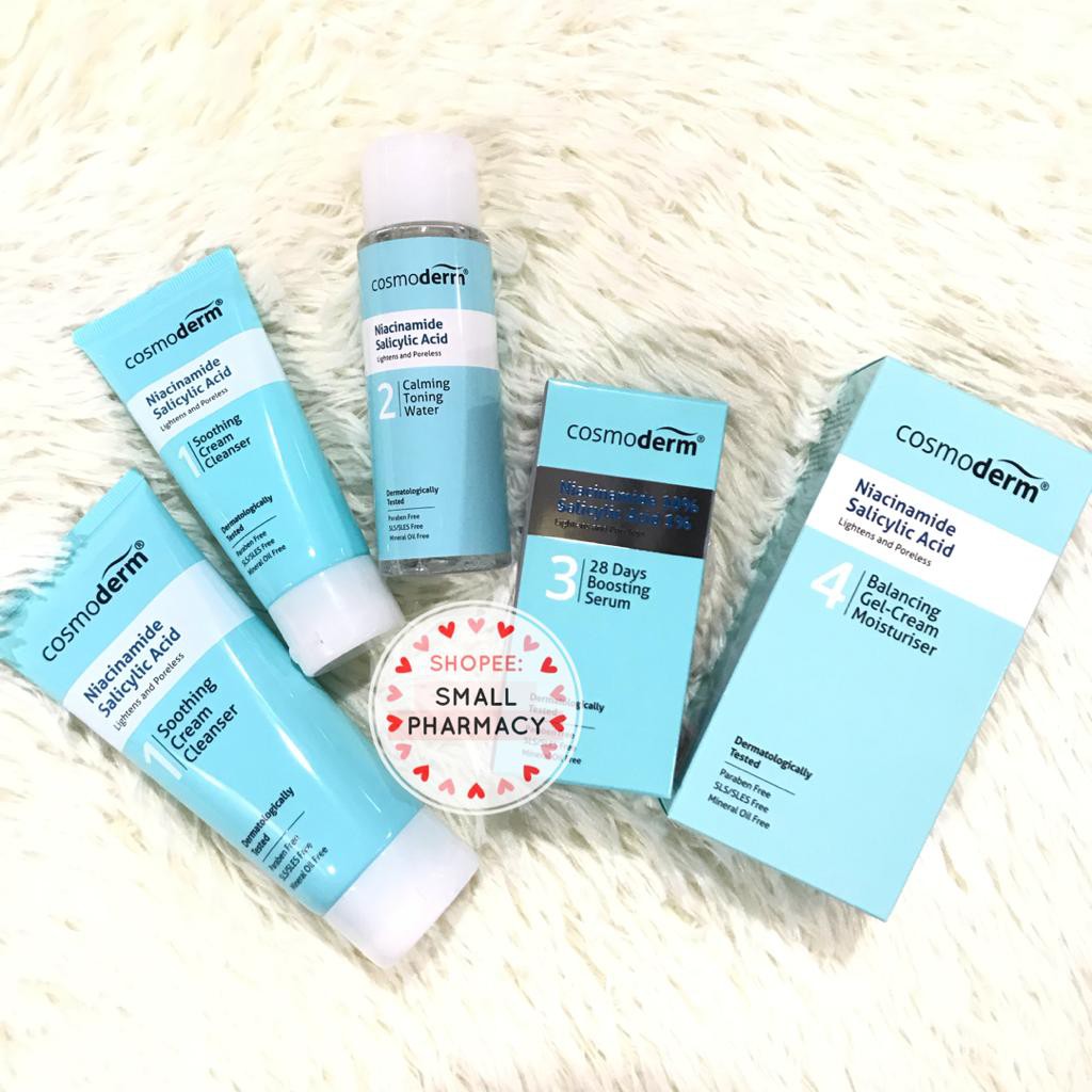 COSMODERM Niacinamide Salicylic Acid Lightens & Poreless Soothing Cream ...