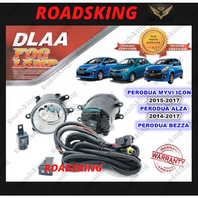 [ FREE BULB GLASS ] Perodua Bezza Fog lamp Fog light Foglamp full set ...