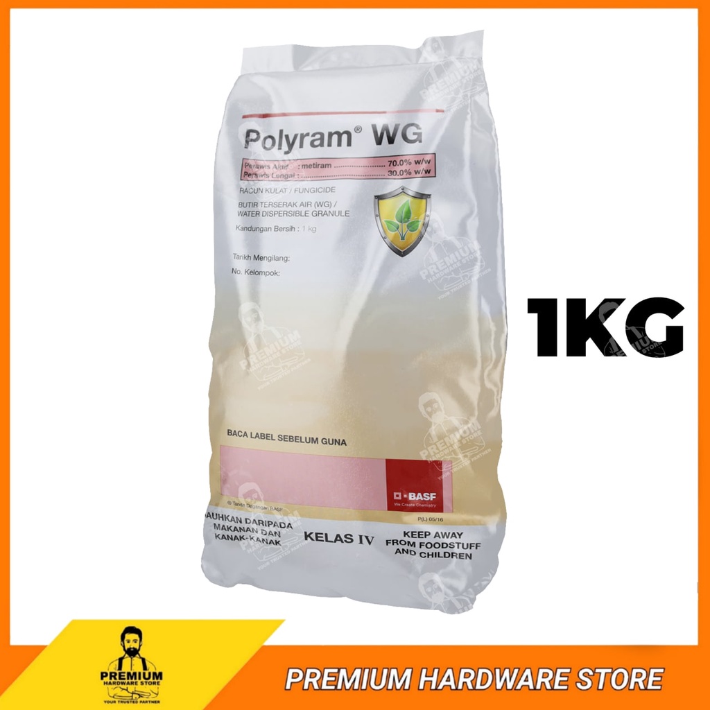 BASF Polyram WG 1KG Metiram 70% Fungicide Racun Kulat Kacang Panjang Tomato Antraknos Karat ...