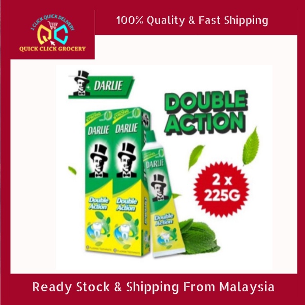 Darlie Double Action Toothpaste Twin pack / Ubat Gigi Darlie (225G X 2 ...