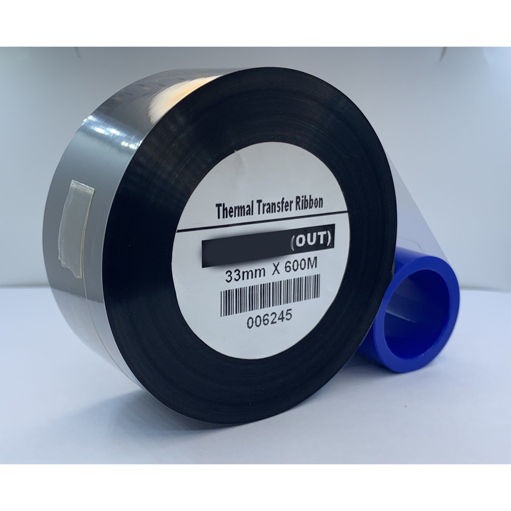 Premier Grade Black Thermal Transfer Ribbon 33mm x 600m ( Face Out ...