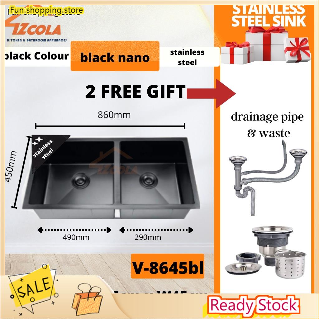 Shivani_shopNANO SINK SUS304 undermount /top mount (DOUBLE / SINGLE ...