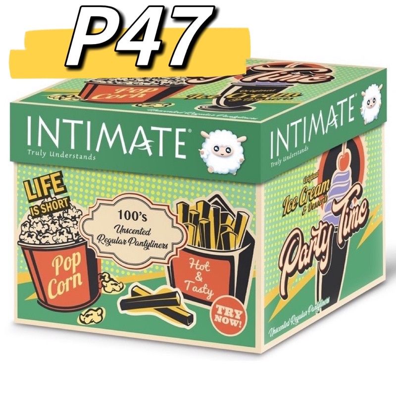 Intimate box unacented pantyliner(slim 100's,regular 100,s,long 60's ...