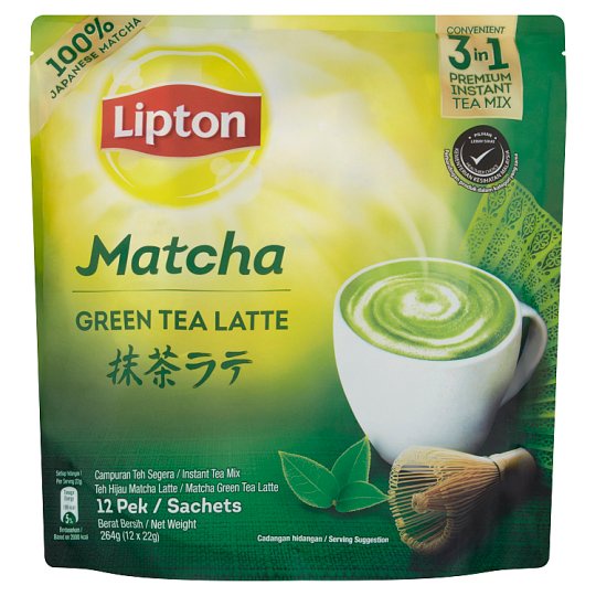 Lipton Matcha Green Tea Latte 12 x 22g (264g) | Shopee Malaysia