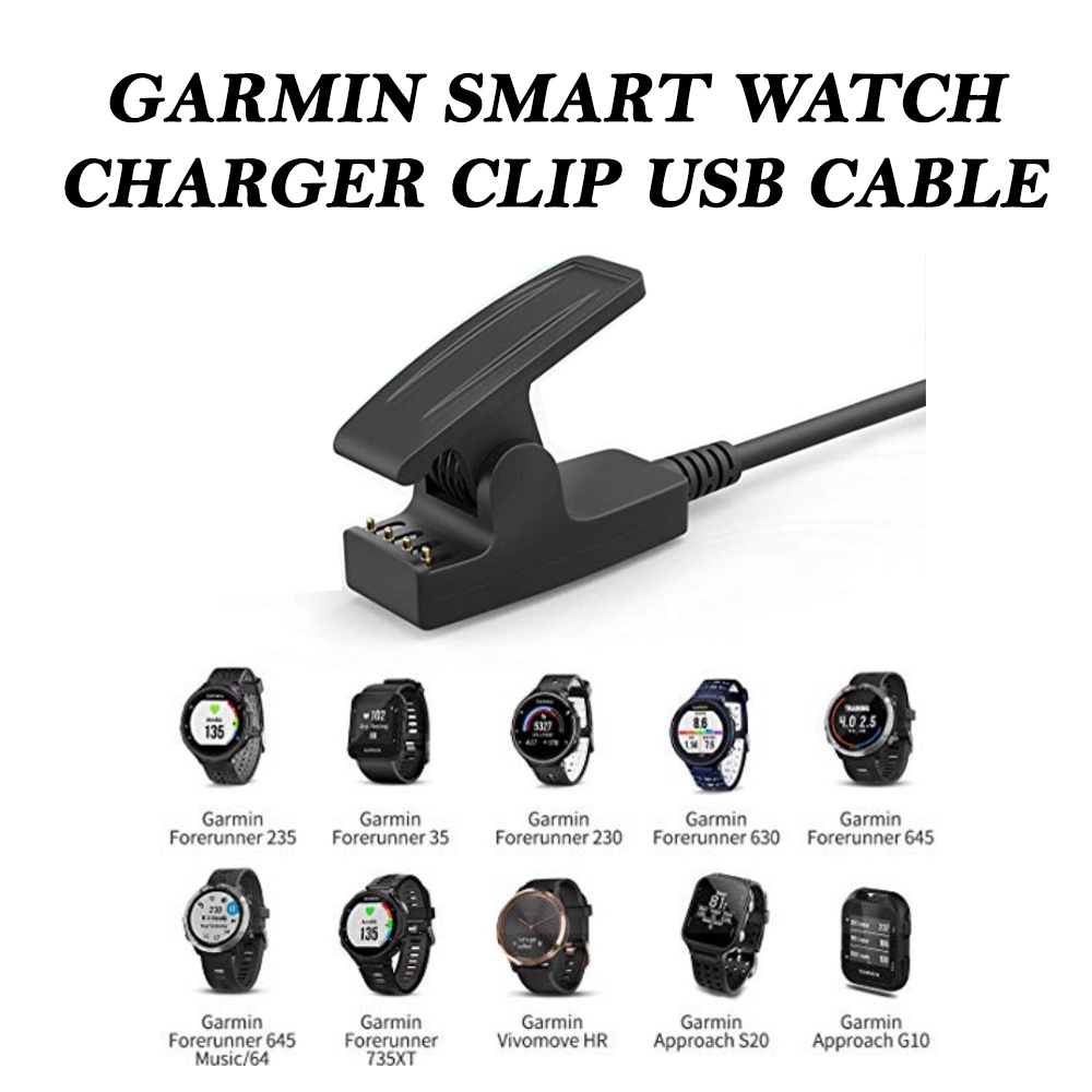 Garmin Usb Charging Clip Cable Lily Forerunner 735XT 630 645 235 230 35 ...