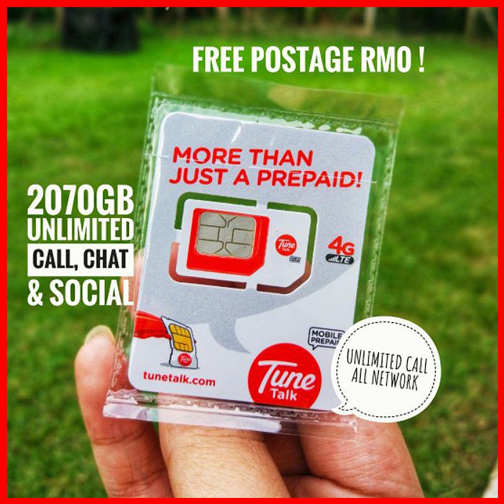5G Tunetalk Sim Card Unlimited Data & Call Simkad Prepaid Tune Talk ...