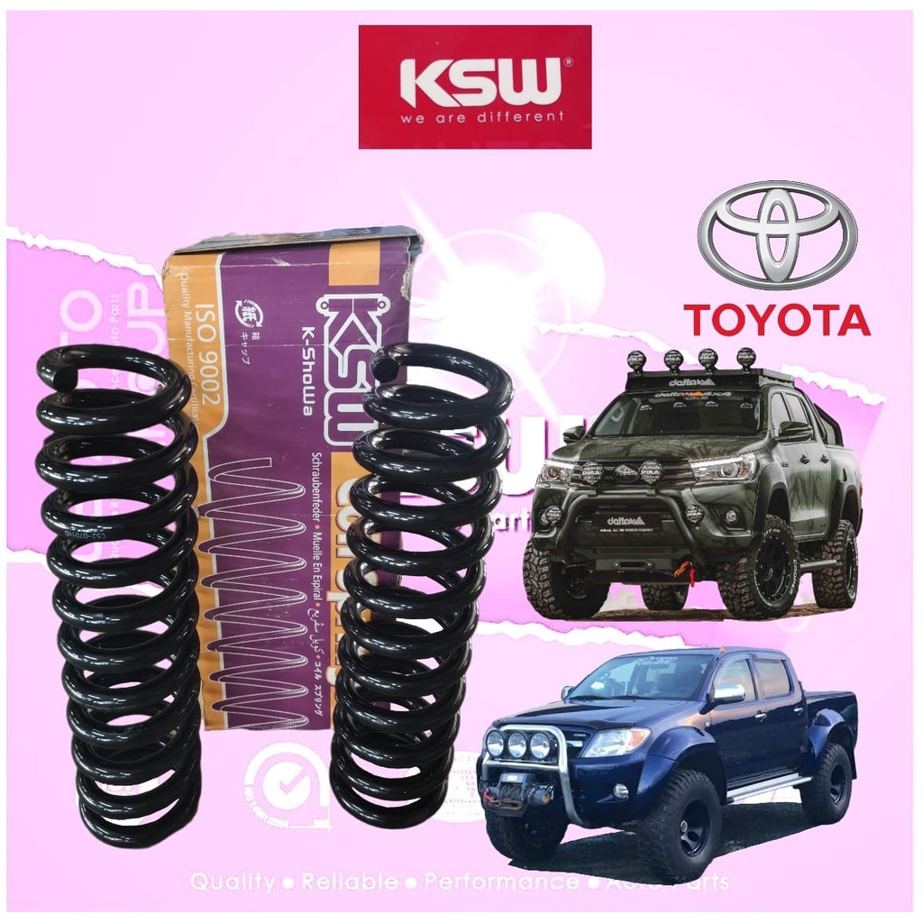 Toyota Hilux Vigo/ Revo KSW Lift Up 2"inc Coil Spring | Shopee Malaysia