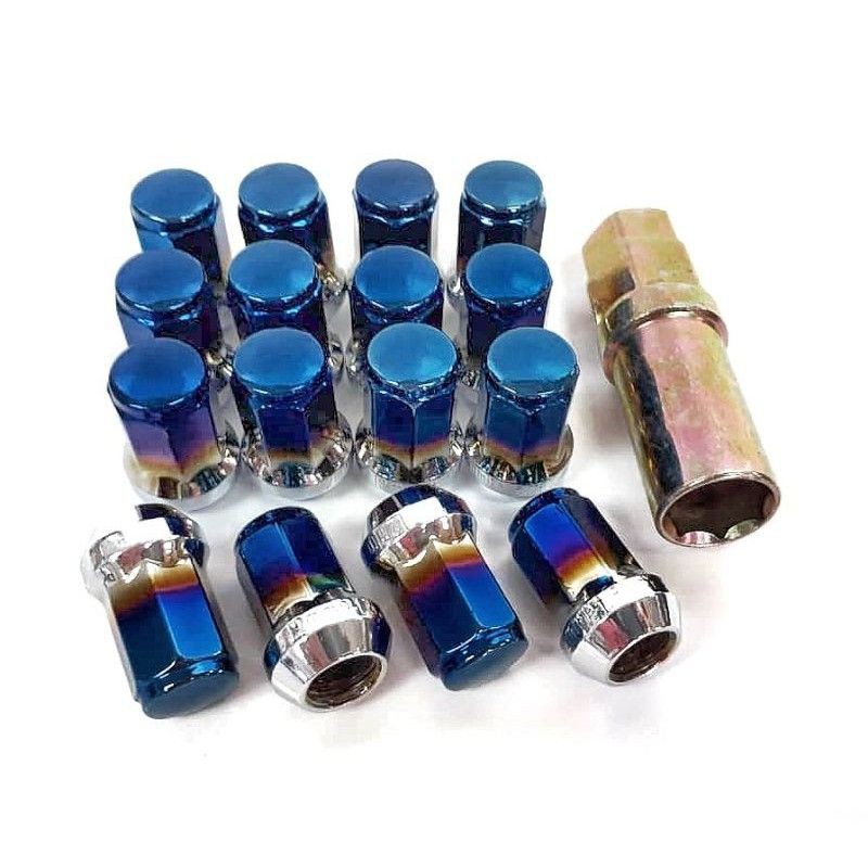 Titanium Blue Heptagon Sport Rim Wheel Nut M12 x P1.5 | Shopee Malaysia