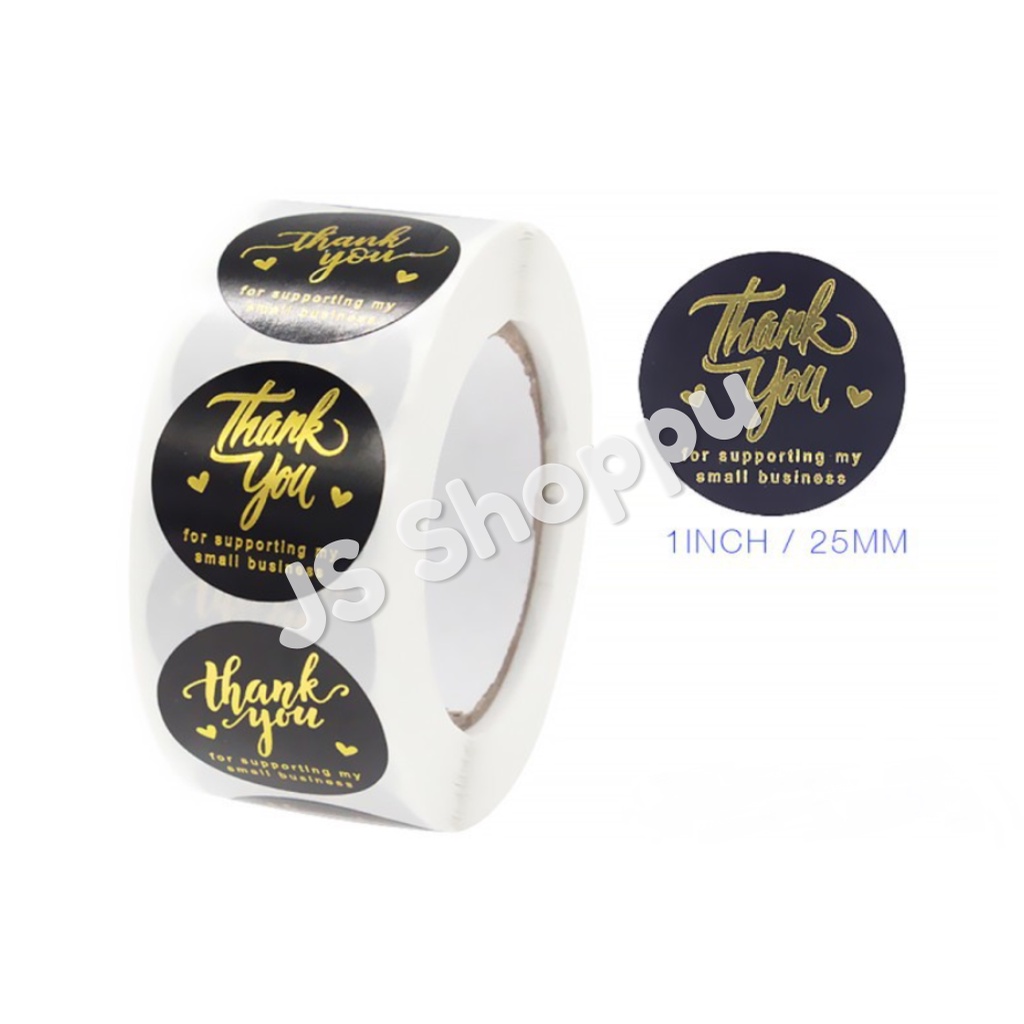 Thank You / TQ Sticker / Sticker / Craft Paper Sticker (500pcs±/roll ...