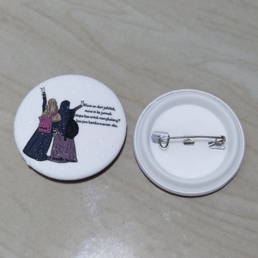Islamic ANIMATED PIN BROS 1 44mm | Shopee Malaysia