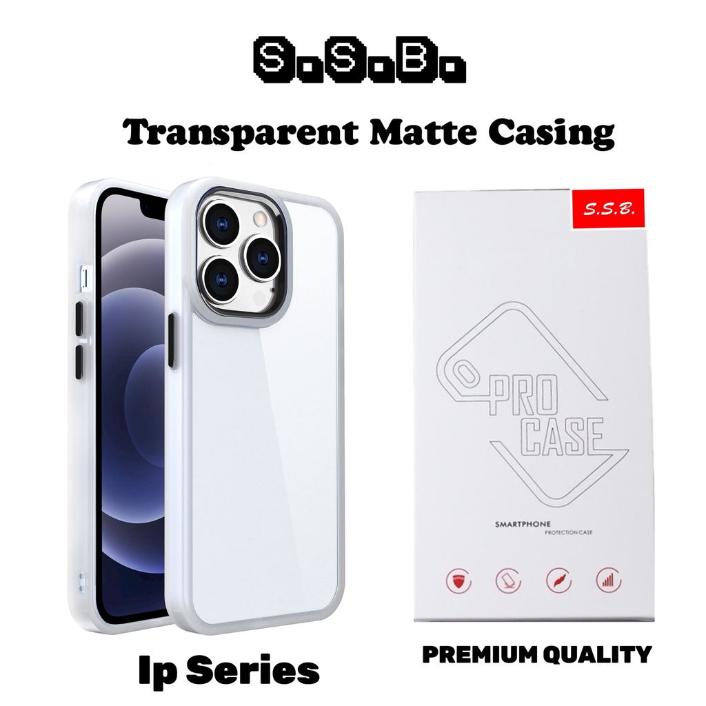 Casing New Ip 14 15 Pro Max Plus S.S.B. Metal Camera Lens Transparent ...