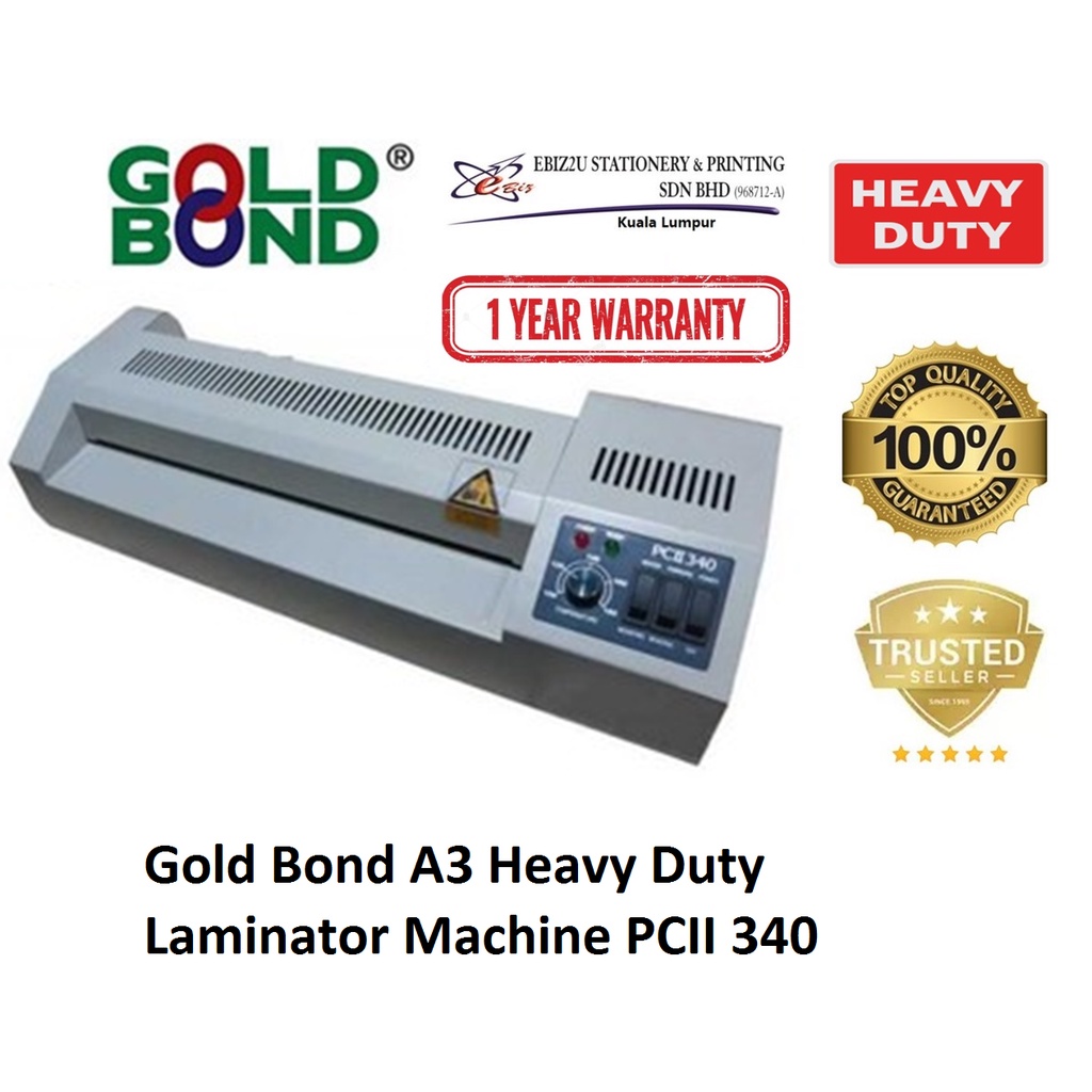 Gold Bond A3 PCII 340 HEAVY DUTY LAMINATE MACHINE -(Laminator Machine ...